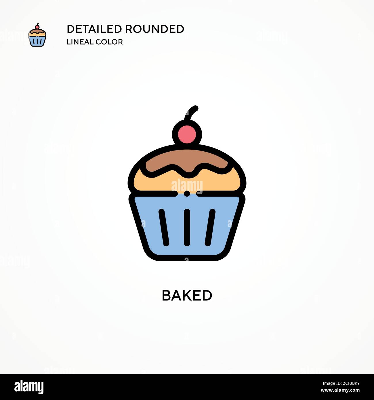 Baked vector icon. Modern vector illustration concepts. Easy to edit ...