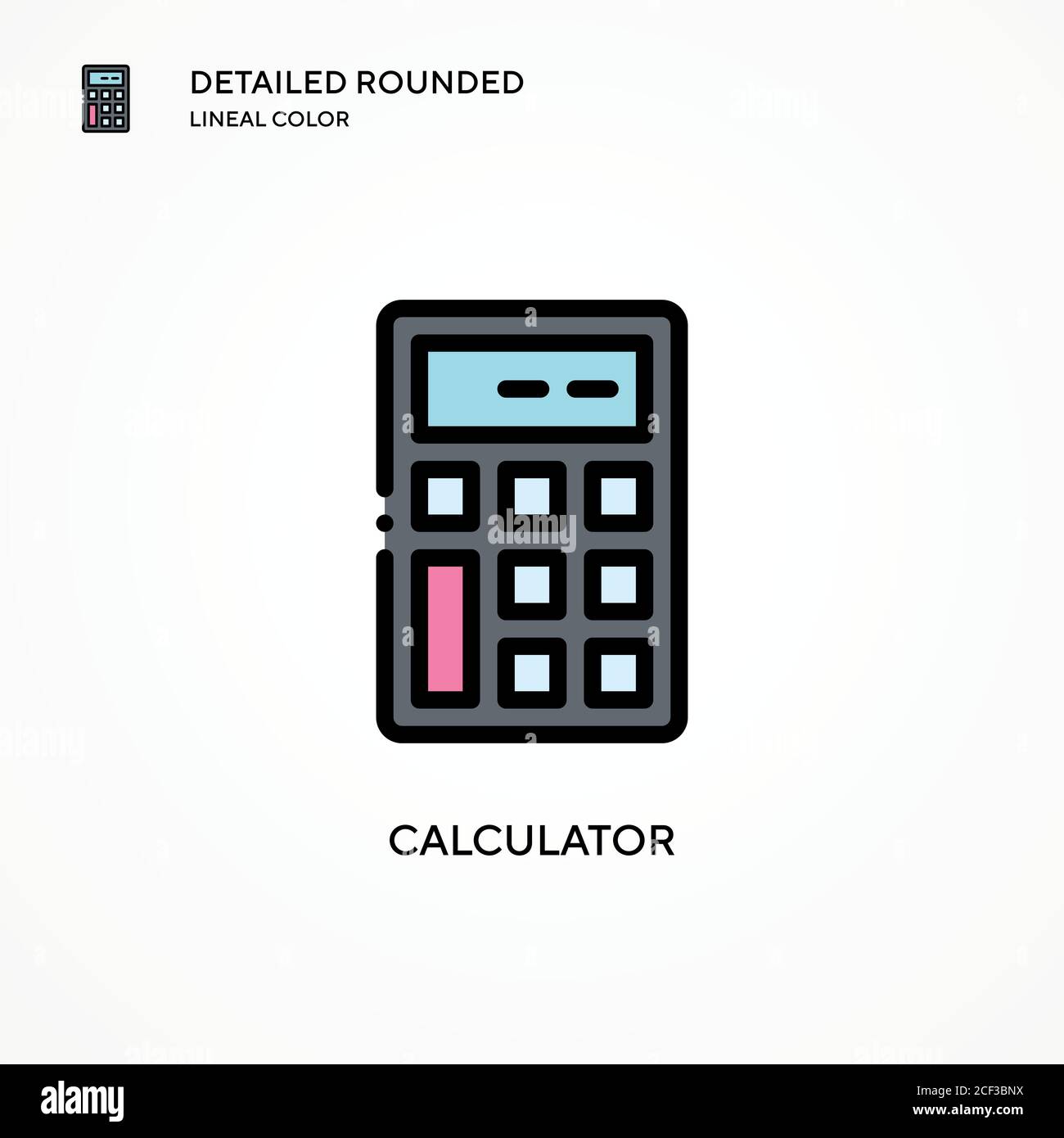 Calculator vector icon. Modern vector illustration concepts. Easy to ...