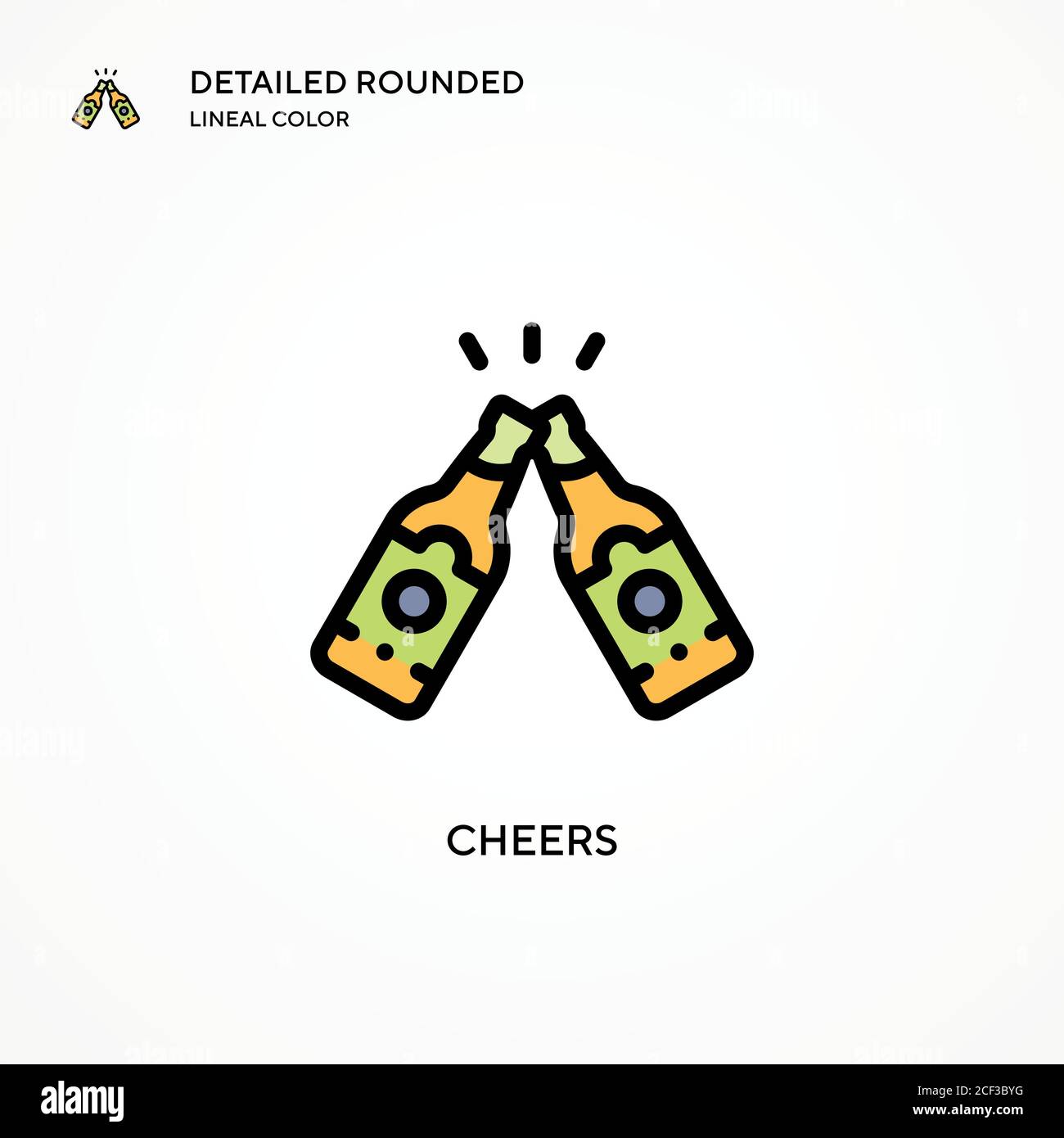 Cheers vector icon. Modern vector illustration concepts. Easy to edit ...
