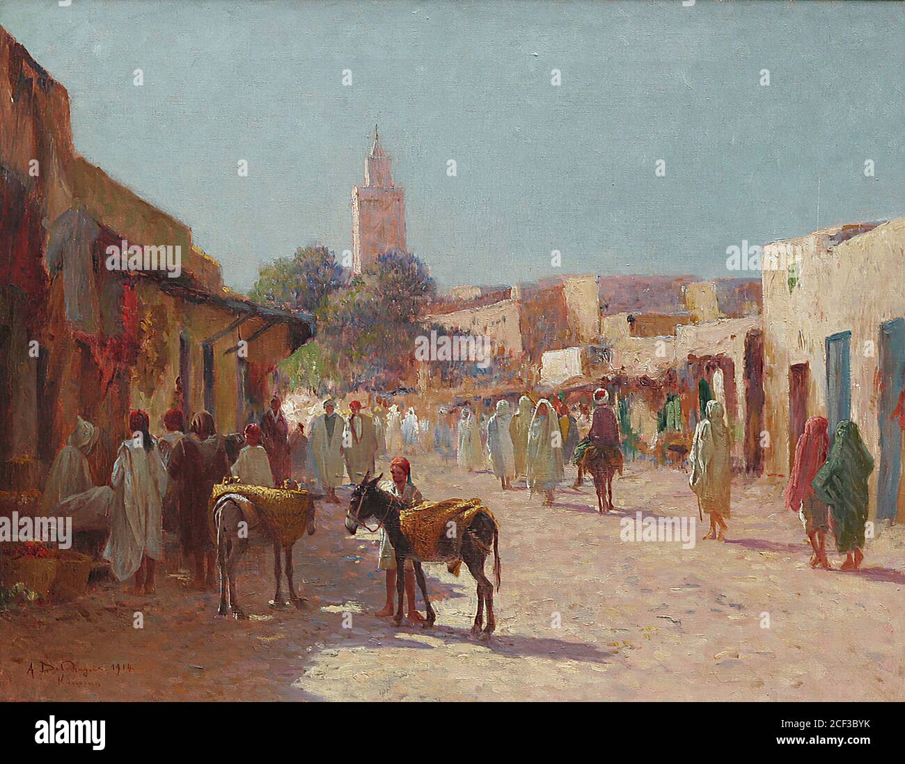 Delahogue Alexis Auguste - Market Scene - French School - 19th Century ...