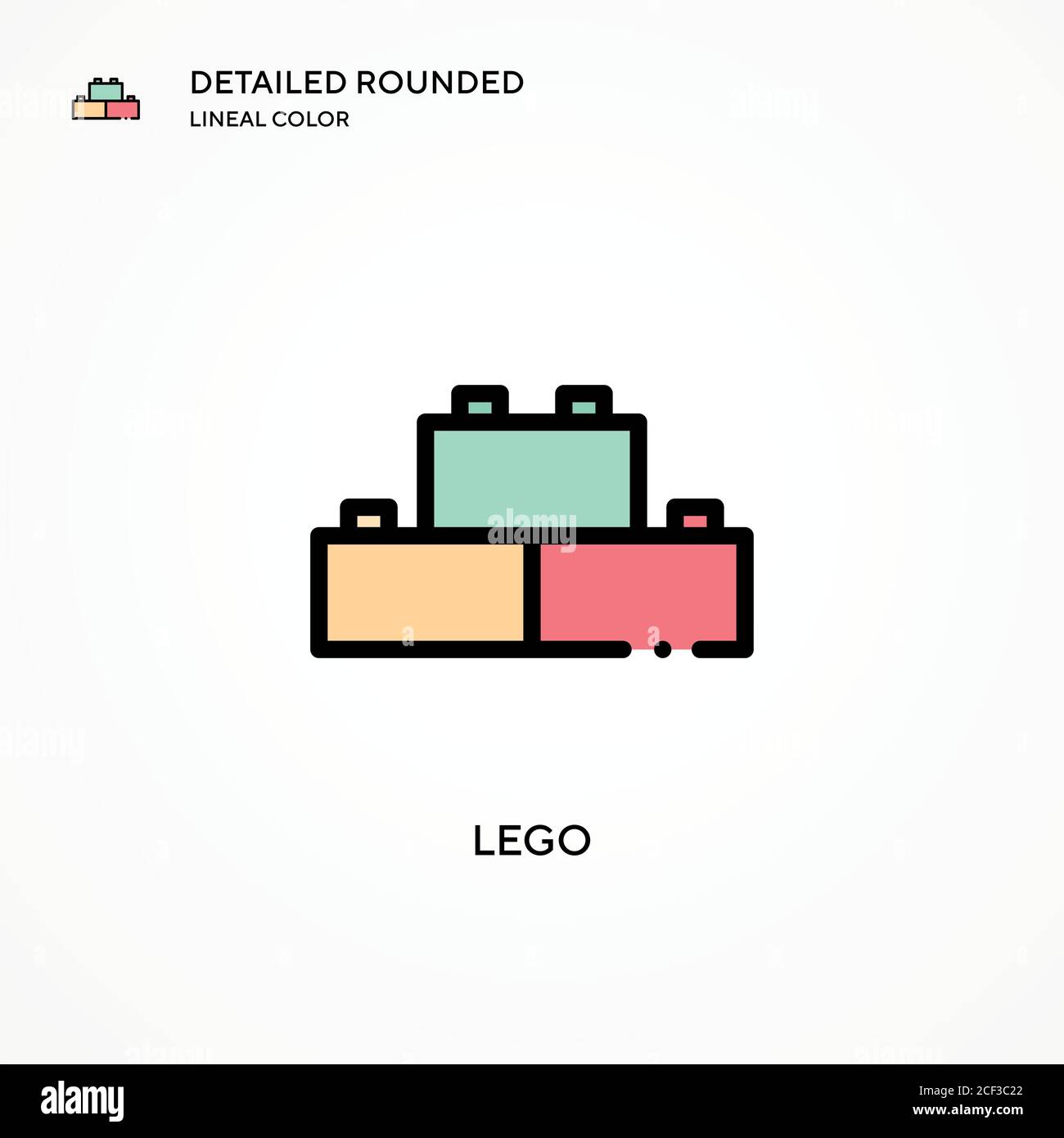 Lego vector icon. Modern vector illustration concepts. Easy to edit and ...