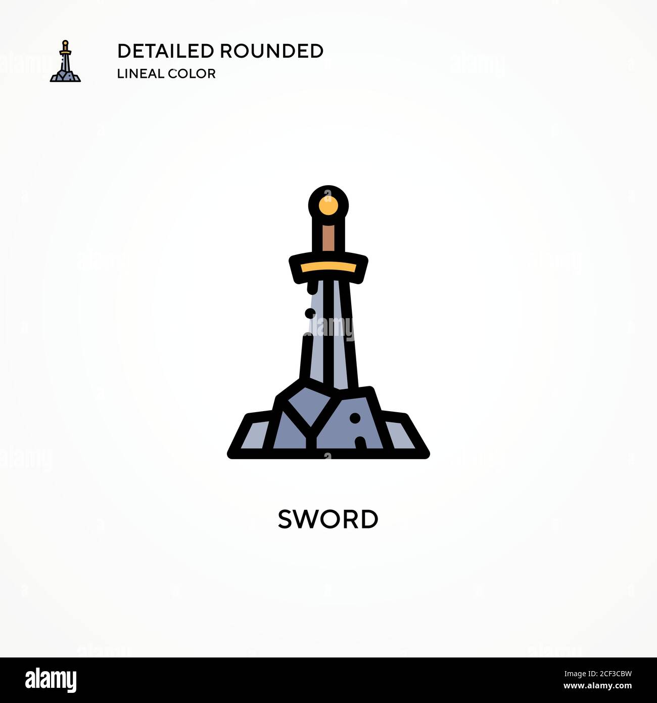 Sword vector icon. Modern vector illustration concepts. Easy to edit ...
