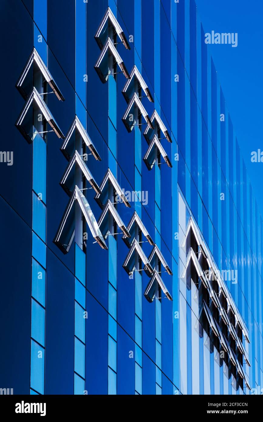 Detail of the Cube building in Corby Stock Photo - Alamy
