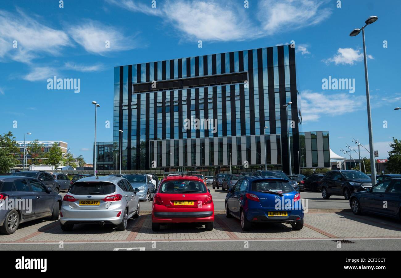 The Cube building in Corby Stock Photo - Alamy