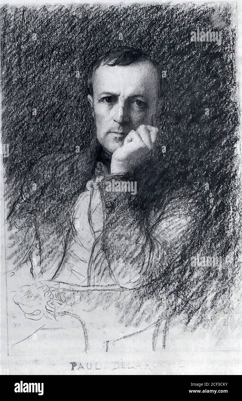 Delaroche Paul - Self Portrait 2 - French School - 19th Century Stock ...