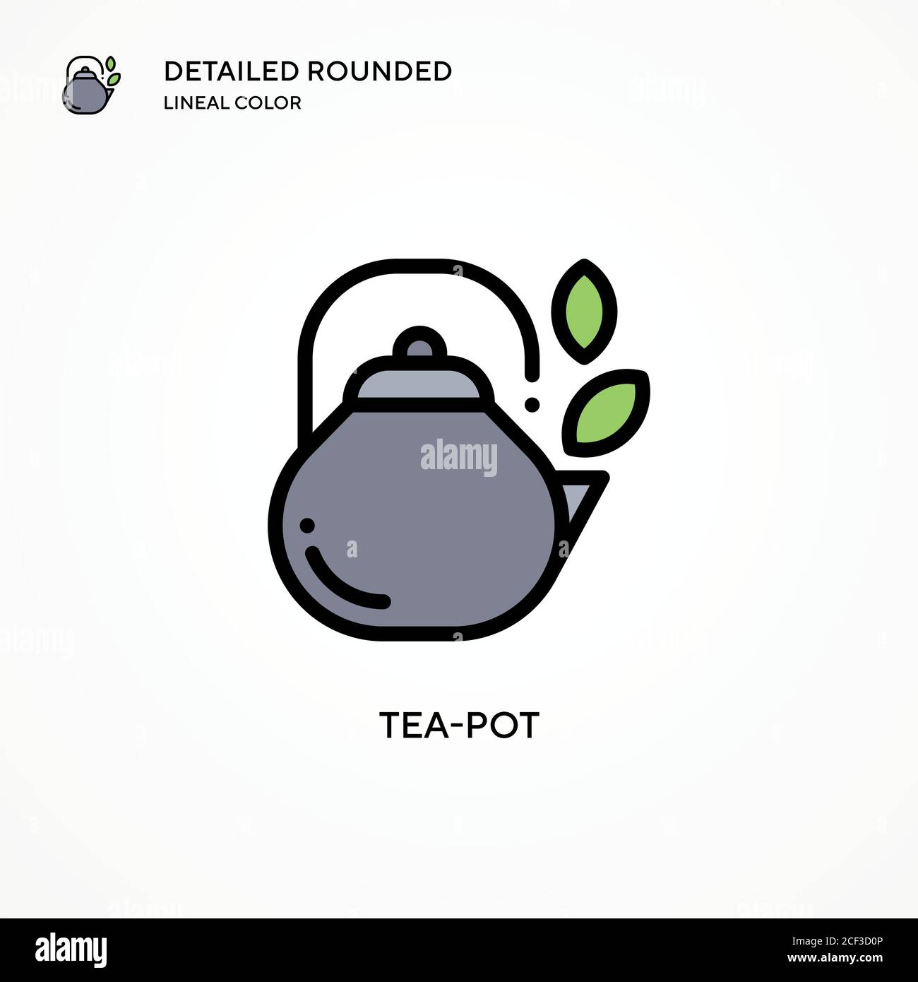 Tea-pot vector icon. Modern vector illustration concepts. Easy to edit ...