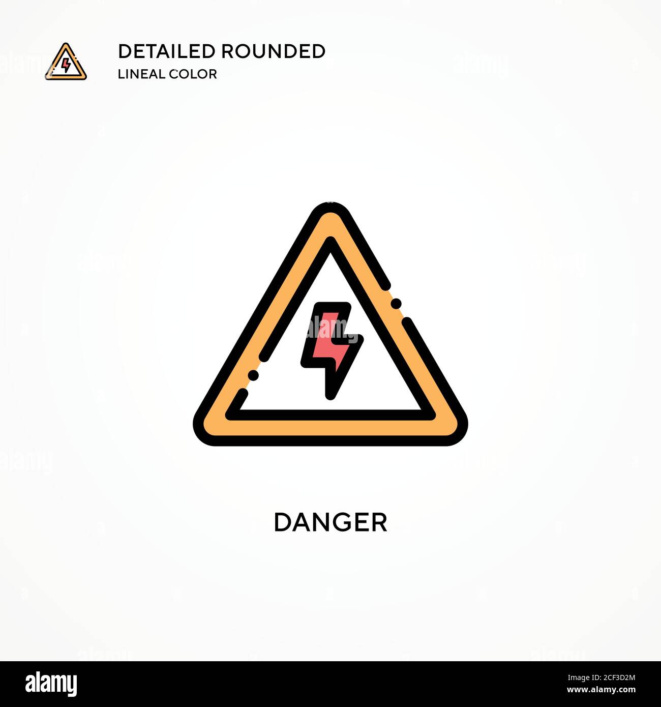 Danger vector icon. Modern vector illustration concepts. Easy to edit ...