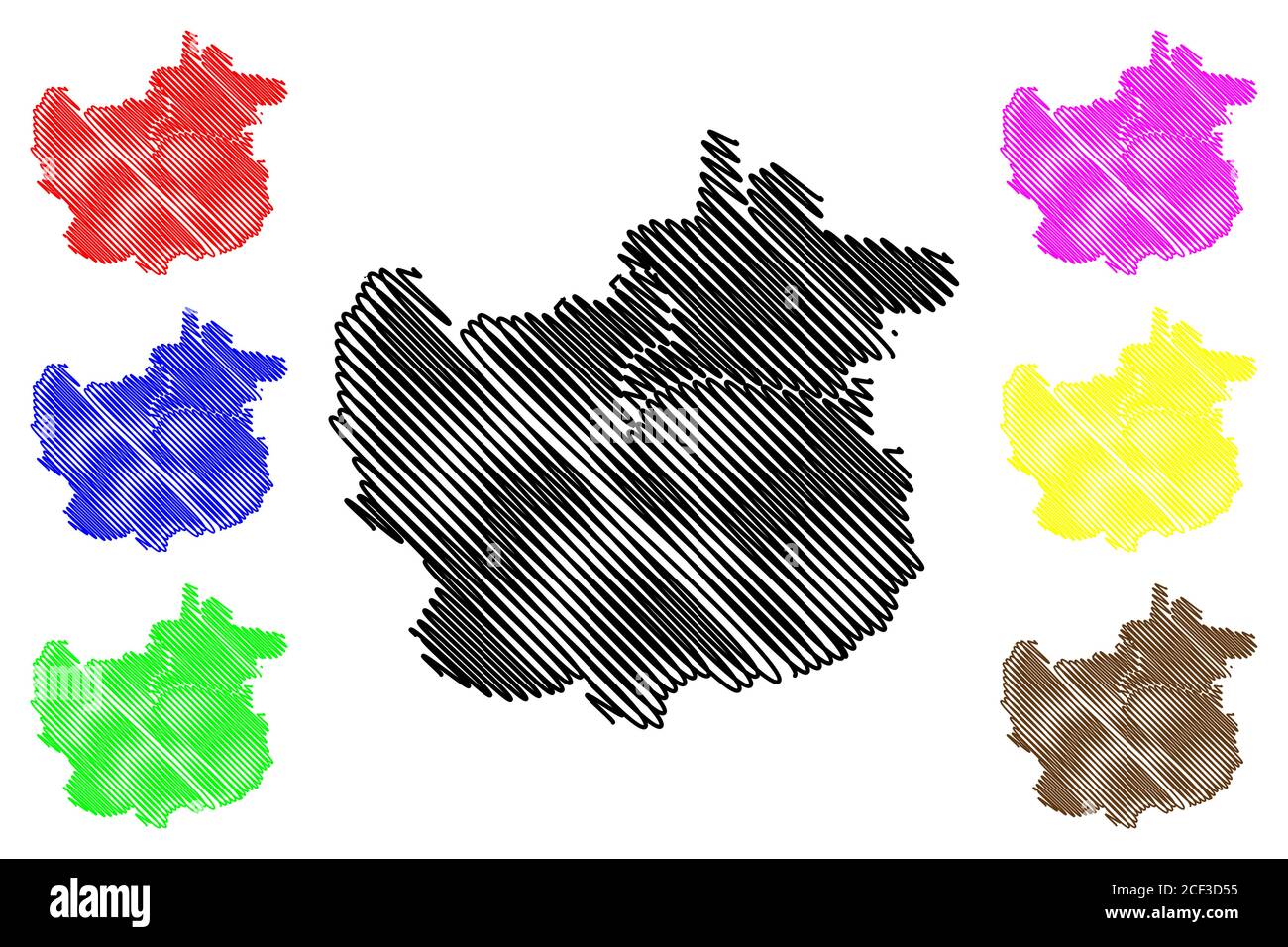 Pune City (Republic of India, Maharashtra State) map vector ...