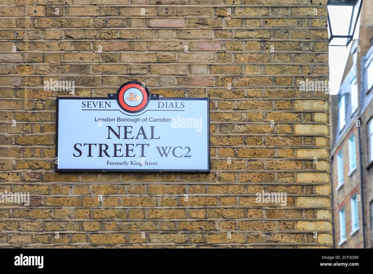 Neal Street sign, WC2, City of Westminster, Covent Garden road signage ...