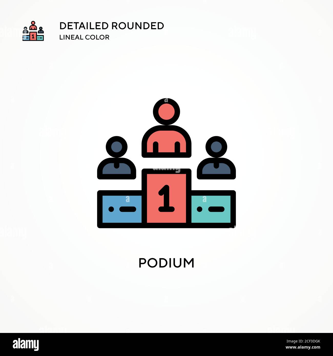 Podium vector icon. Modern vector illustration concepts. Easy to edit ...