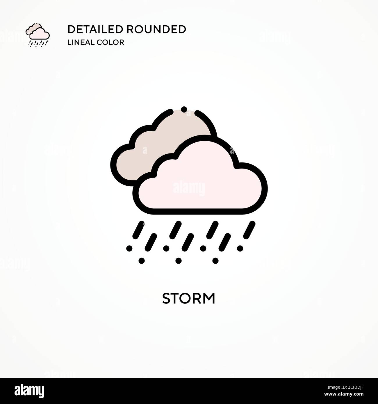 Storm vector icon. Modern vector illustration concepts. Easy to edit ...