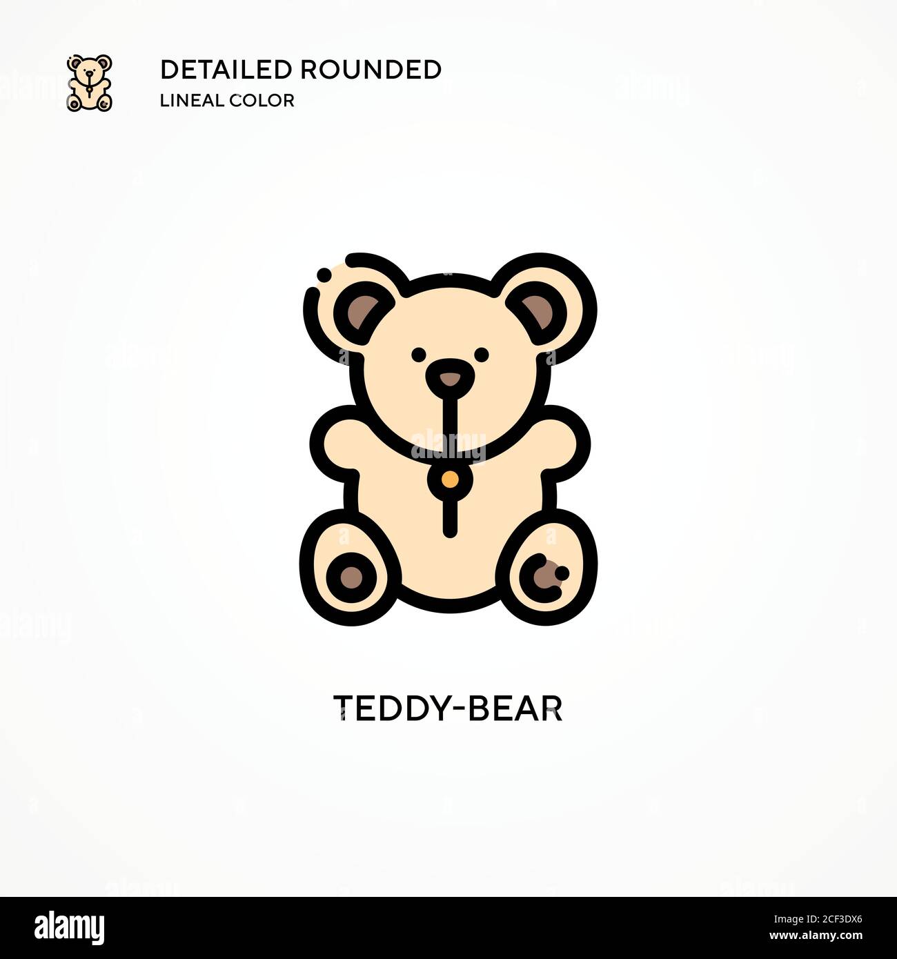 Teddy-bear vector icon. Modern vector illustration concepts. Easy to ...