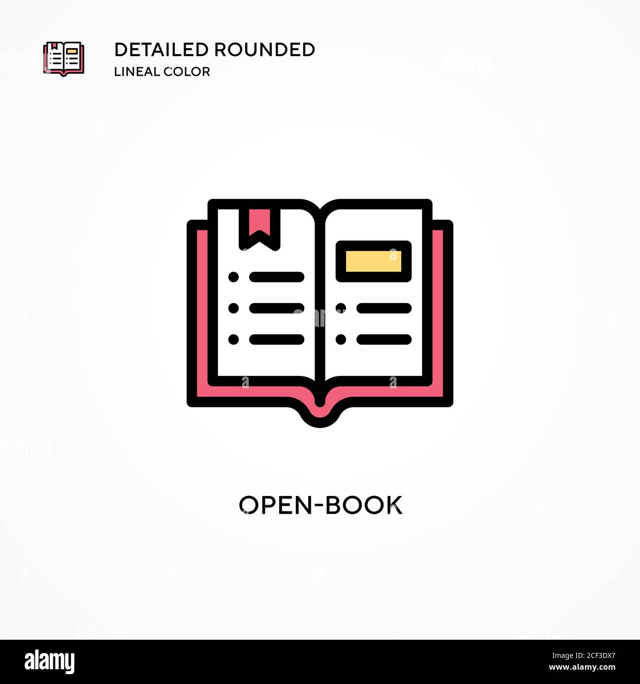 Open-book vector icon. Modern vector illustration concepts. Easy to ...