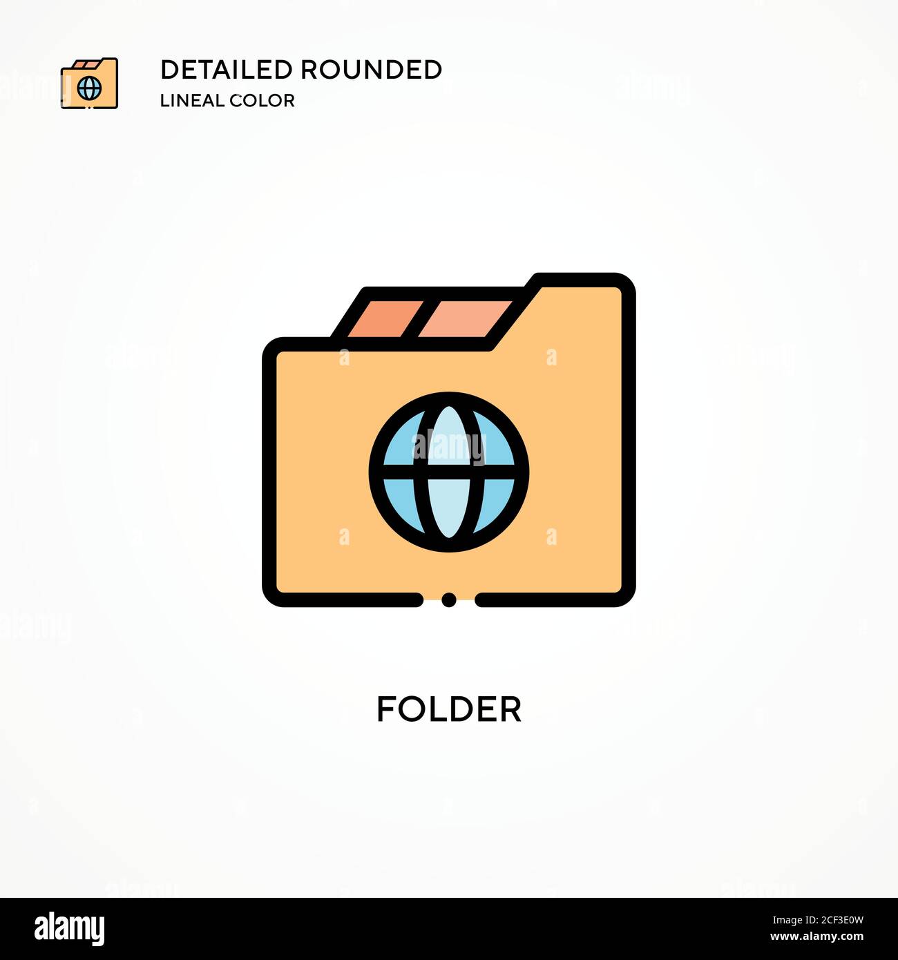 Folder vector icon. Modern vector illustration concepts. Easy to edit ...
