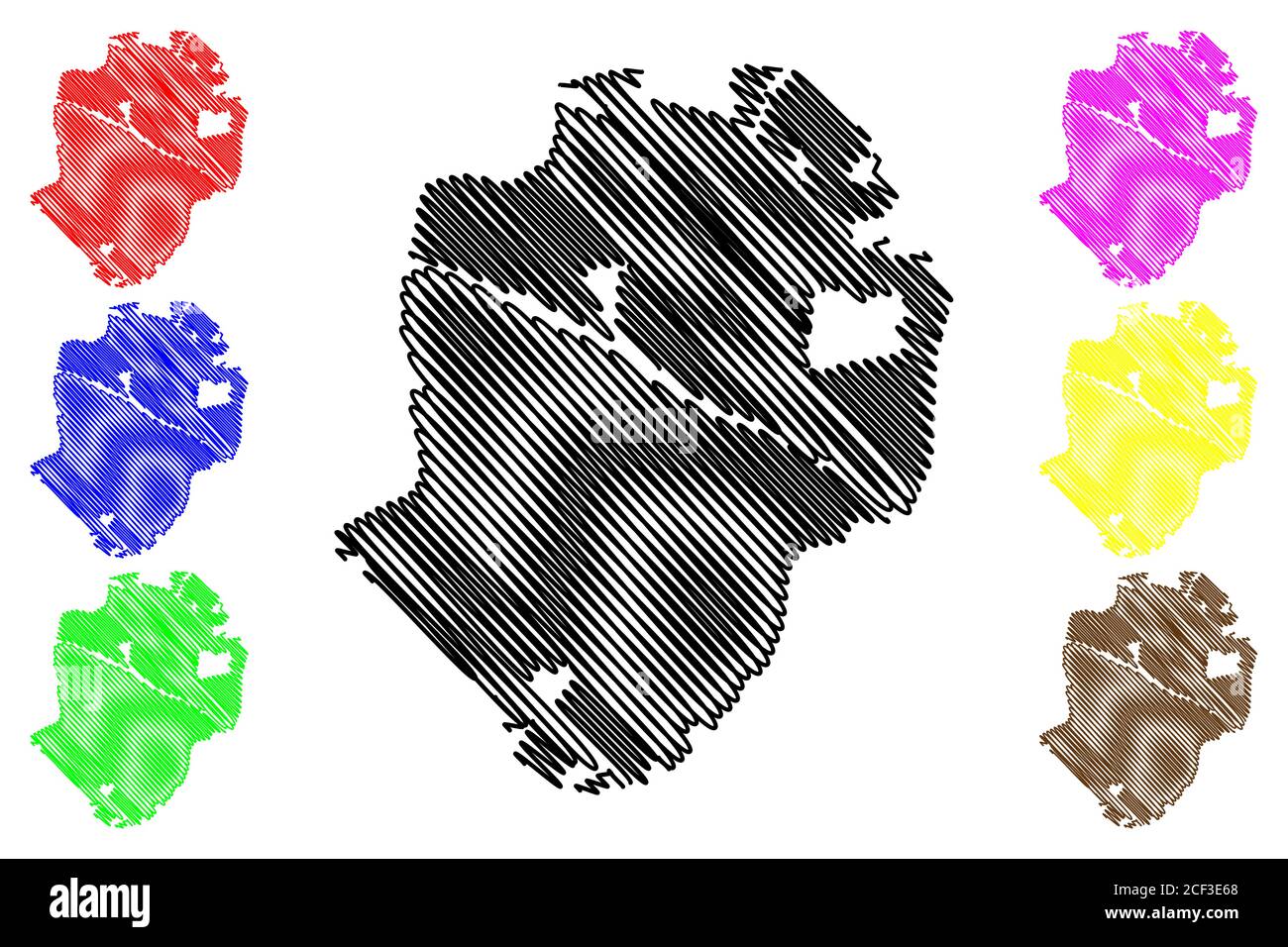 Madurai City (Republic of India, Tamil Nadu State) map vector ...