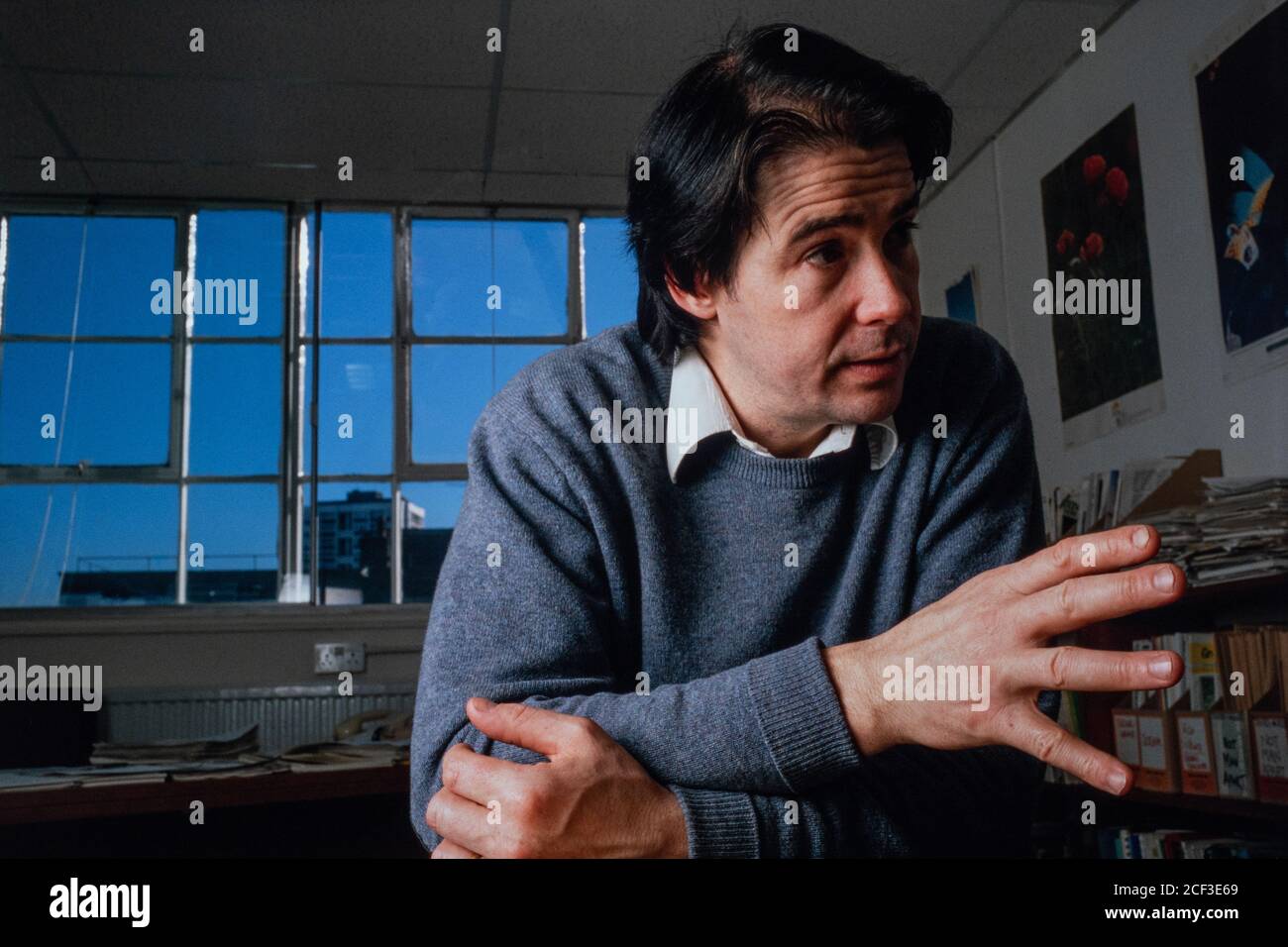 Jonathon Porritt interview portrait at Friends of The Earth, Underwood ...