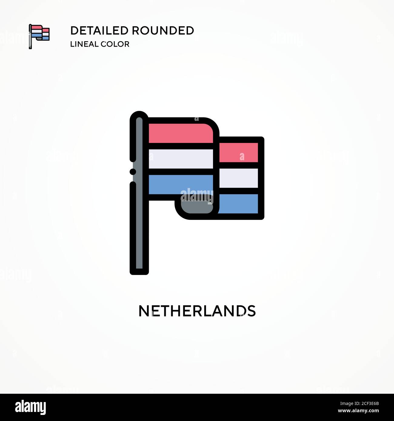 Netherlands vector icon. Modern vector illustration concepts. Easy to ...