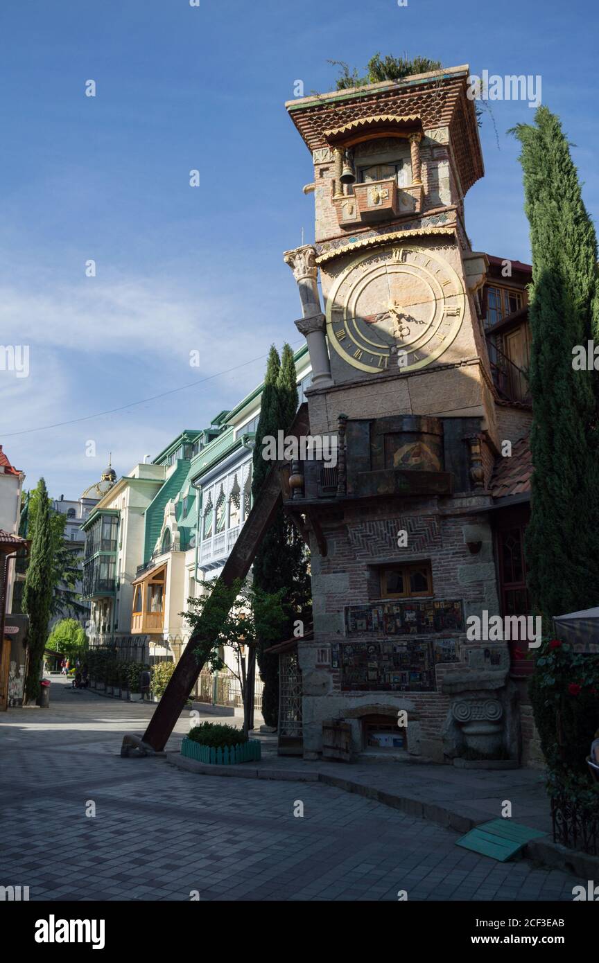 Tbilisi Clock Tower, Georgia Stock Photo - Alamy