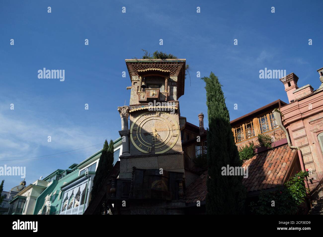 Tbilisi Clock Tower, Georgia Stock Photo - Alamy