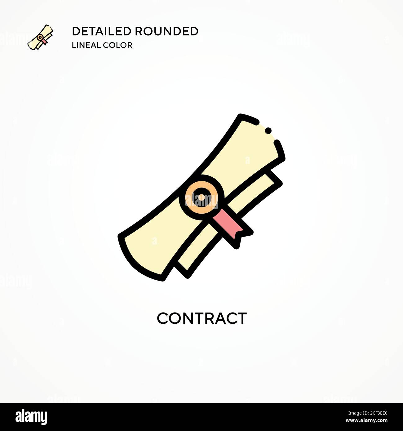 Contract vector icon. Modern vector illustration concepts. Easy to edit ...