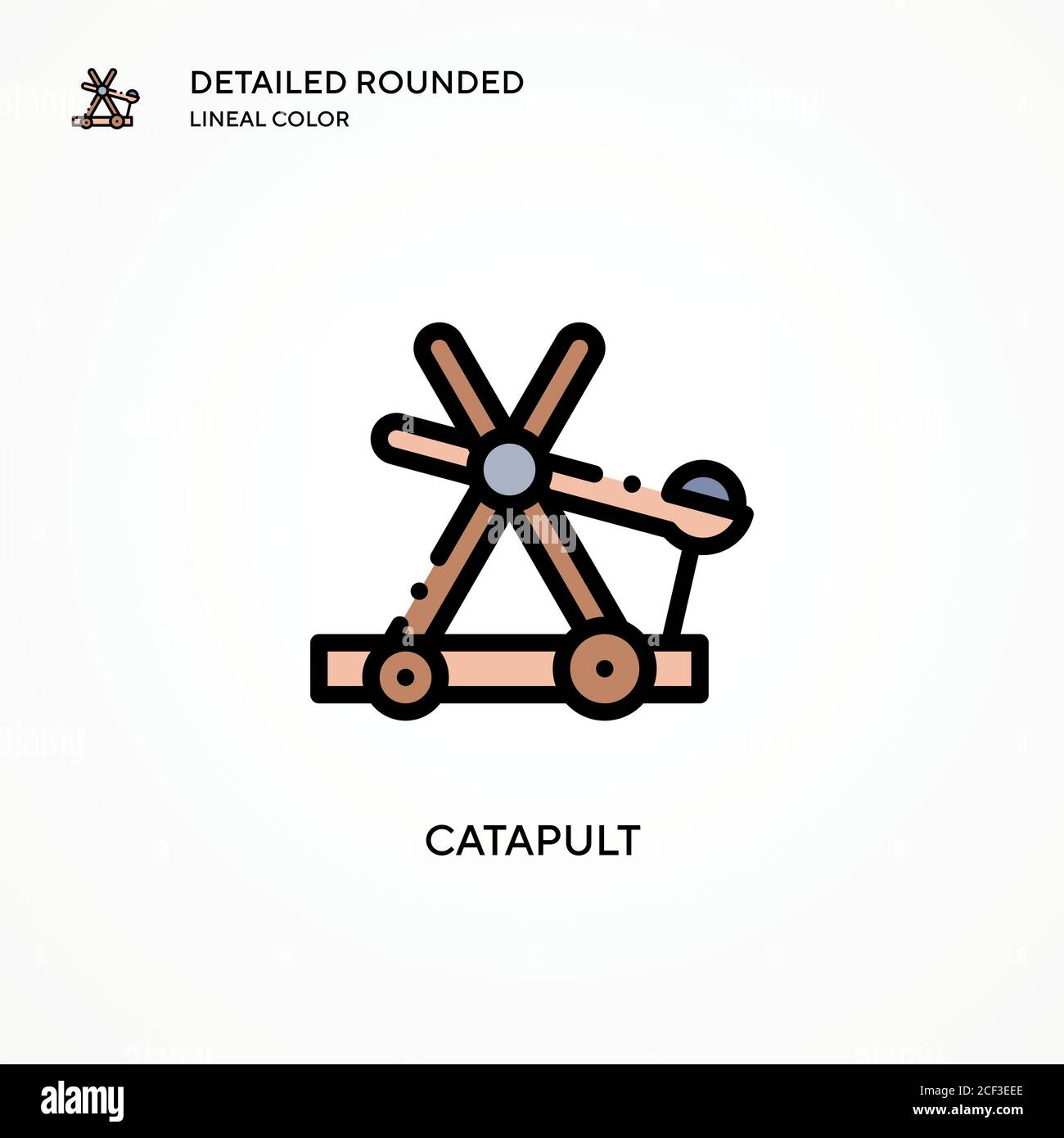 Catapult vector icon. Modern vector illustration concepts. Easy to edit ...
