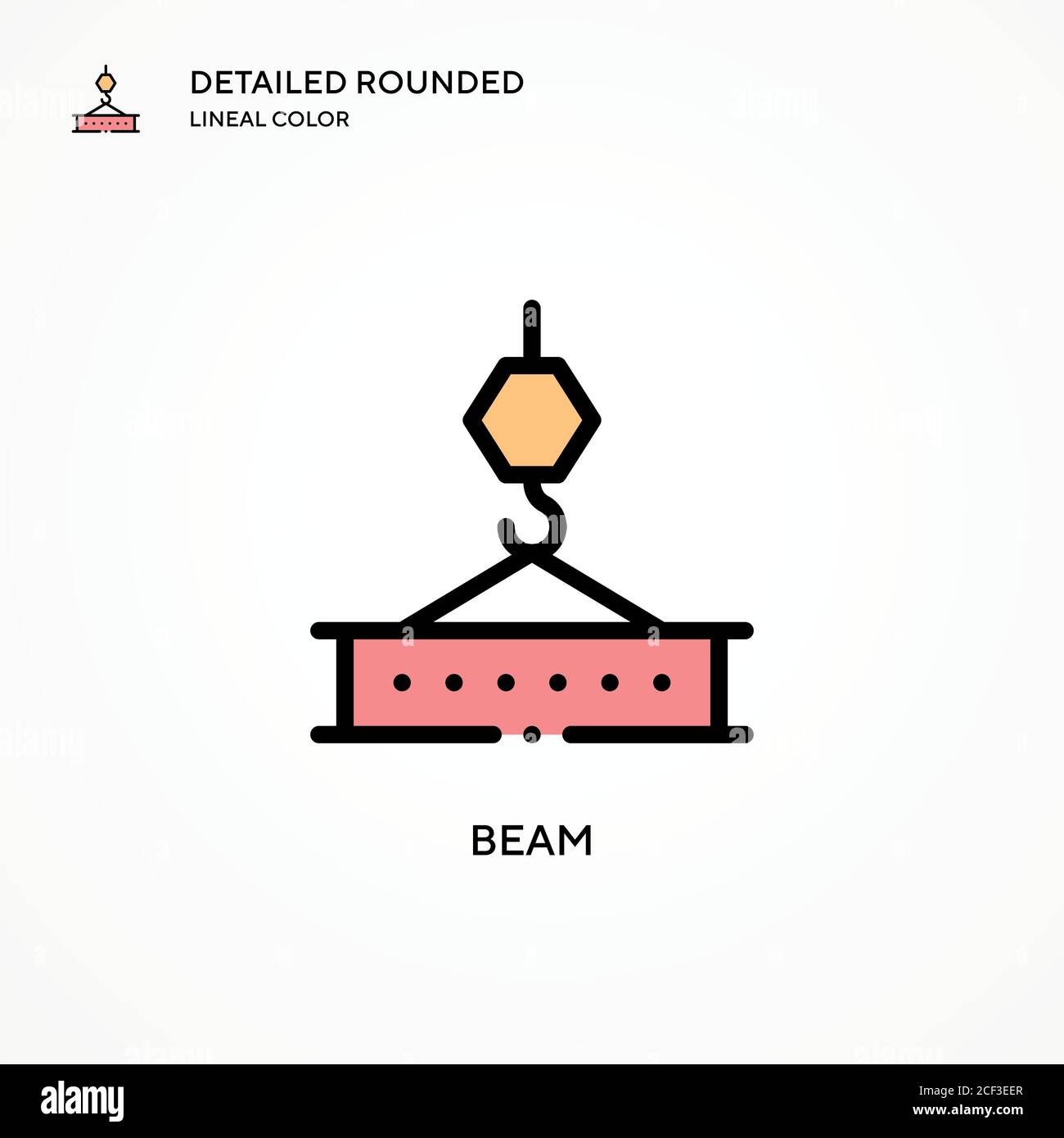 Beam vector icon. Modern vector illustration concepts. Easy to edit and ...