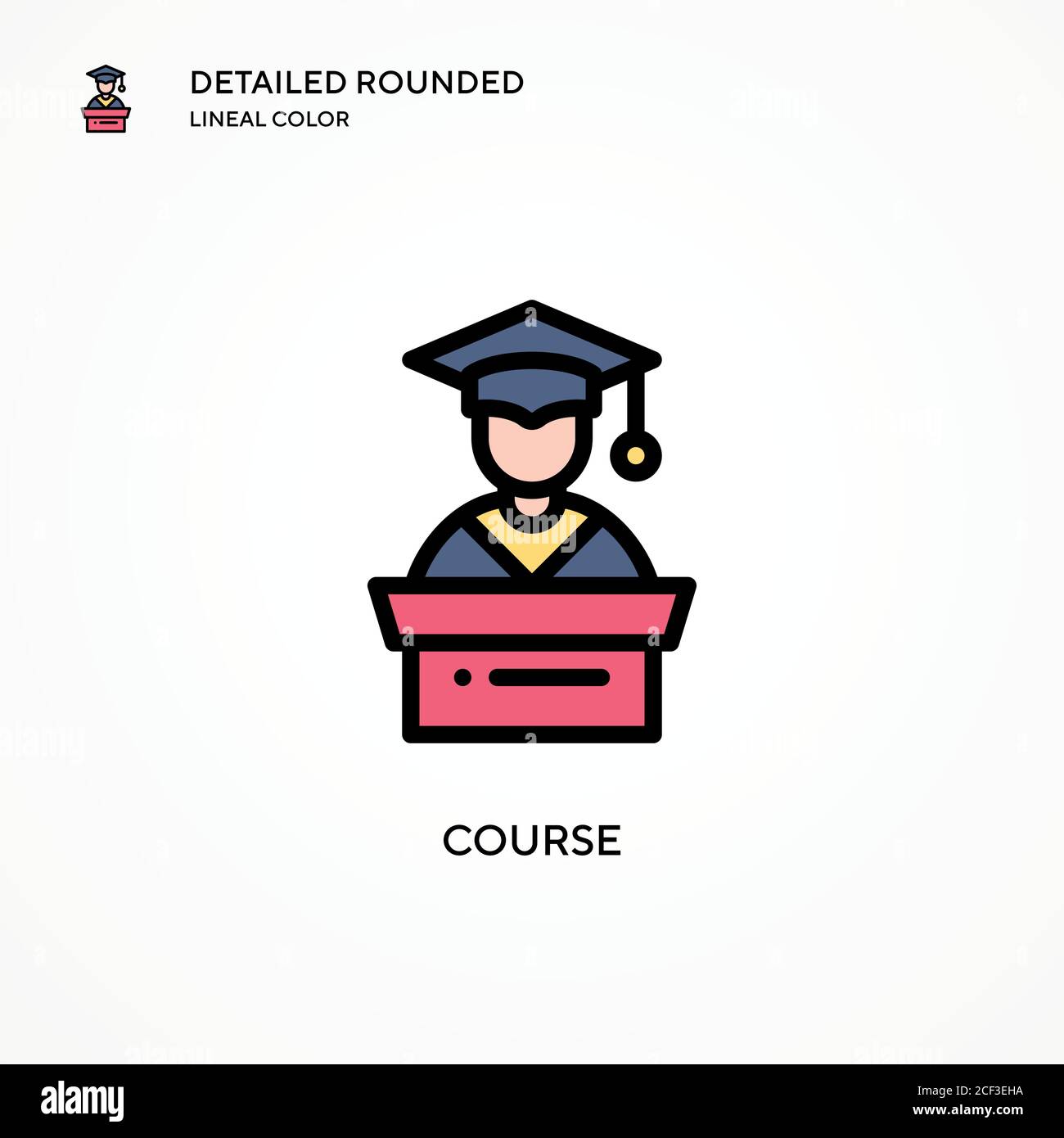 Course vector icon. Modern vector illustration concepts. Easy to edit ...