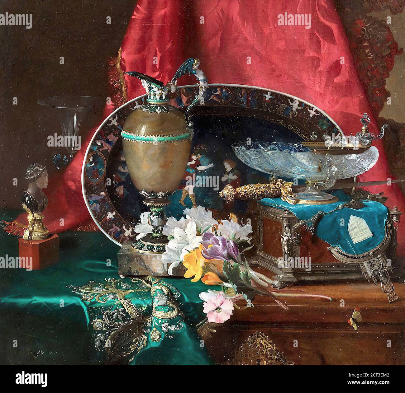 Desgoffe Blaise Alexandre - Still Life with Precious Objects from the ...