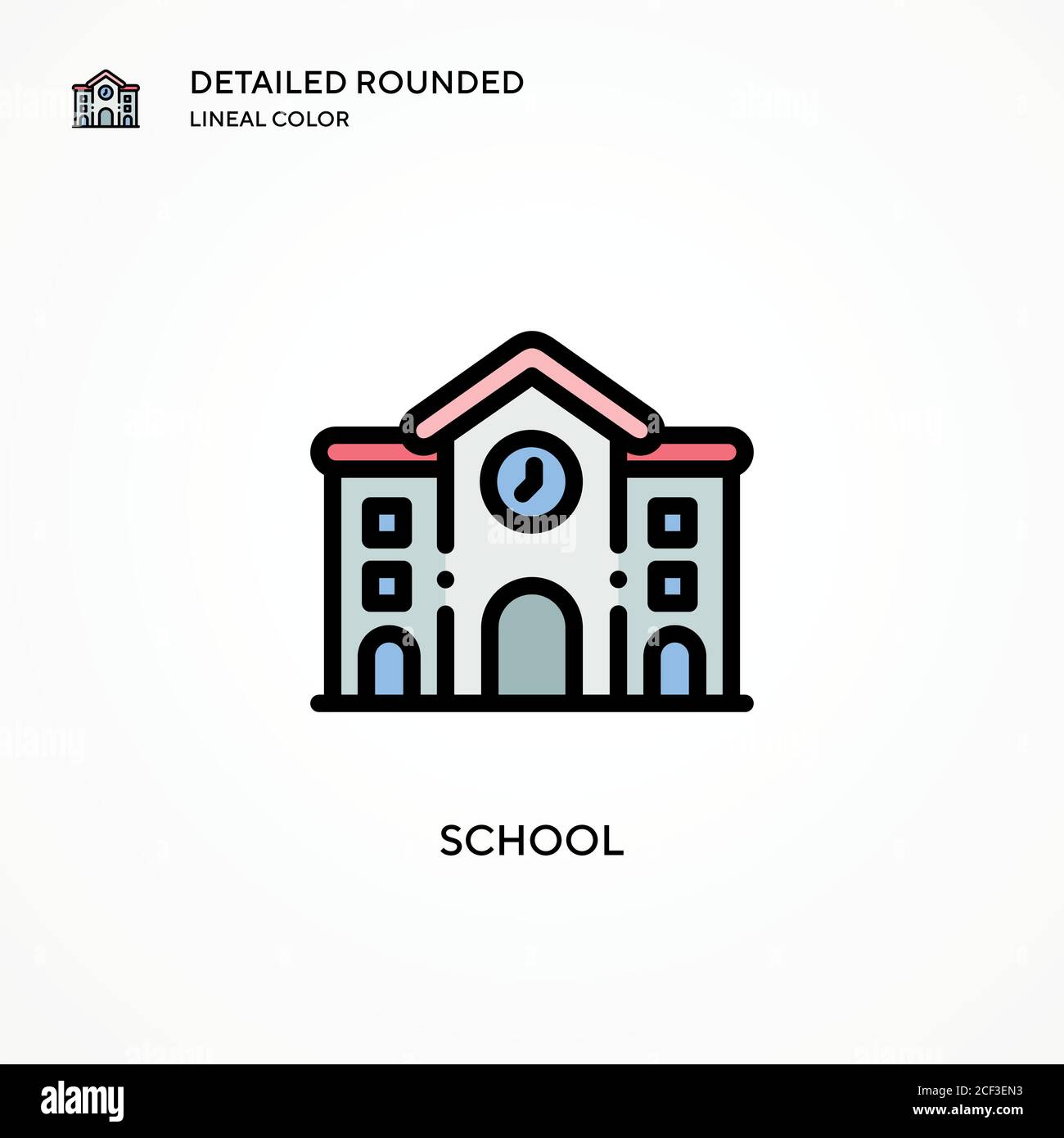 School vector icon. Modern vector illustration concepts. Easy to edit ...