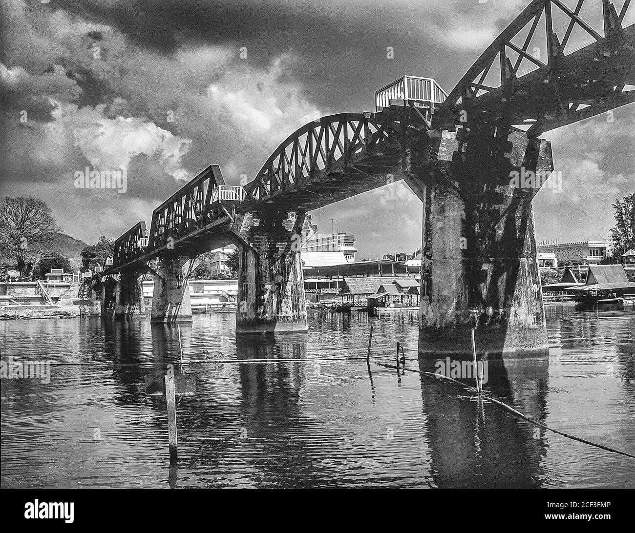 Thailand, Kanchanaburi. This is the infamous Bridge on the River Kwai ...