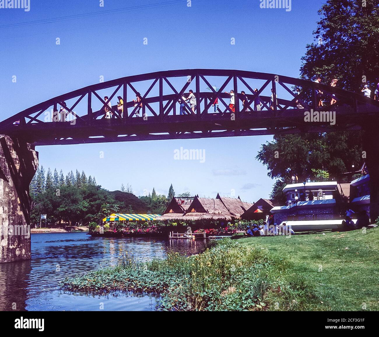 Thailand, Kanchanaburi. This is the infamous Bridge on the River Kwai ...