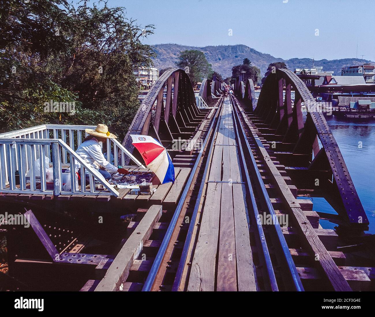 Thailand, Kanchanaburi. This is the infamous Bridge on the River Kwai ...