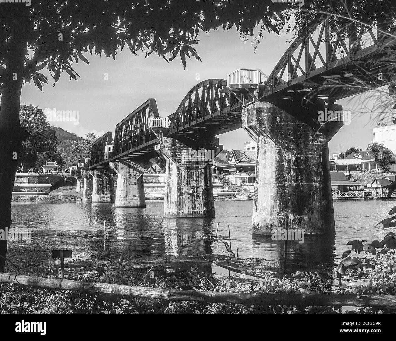 Thailand, Kanchanaburi. This is the infamous Bridge on the River Kwai ...
