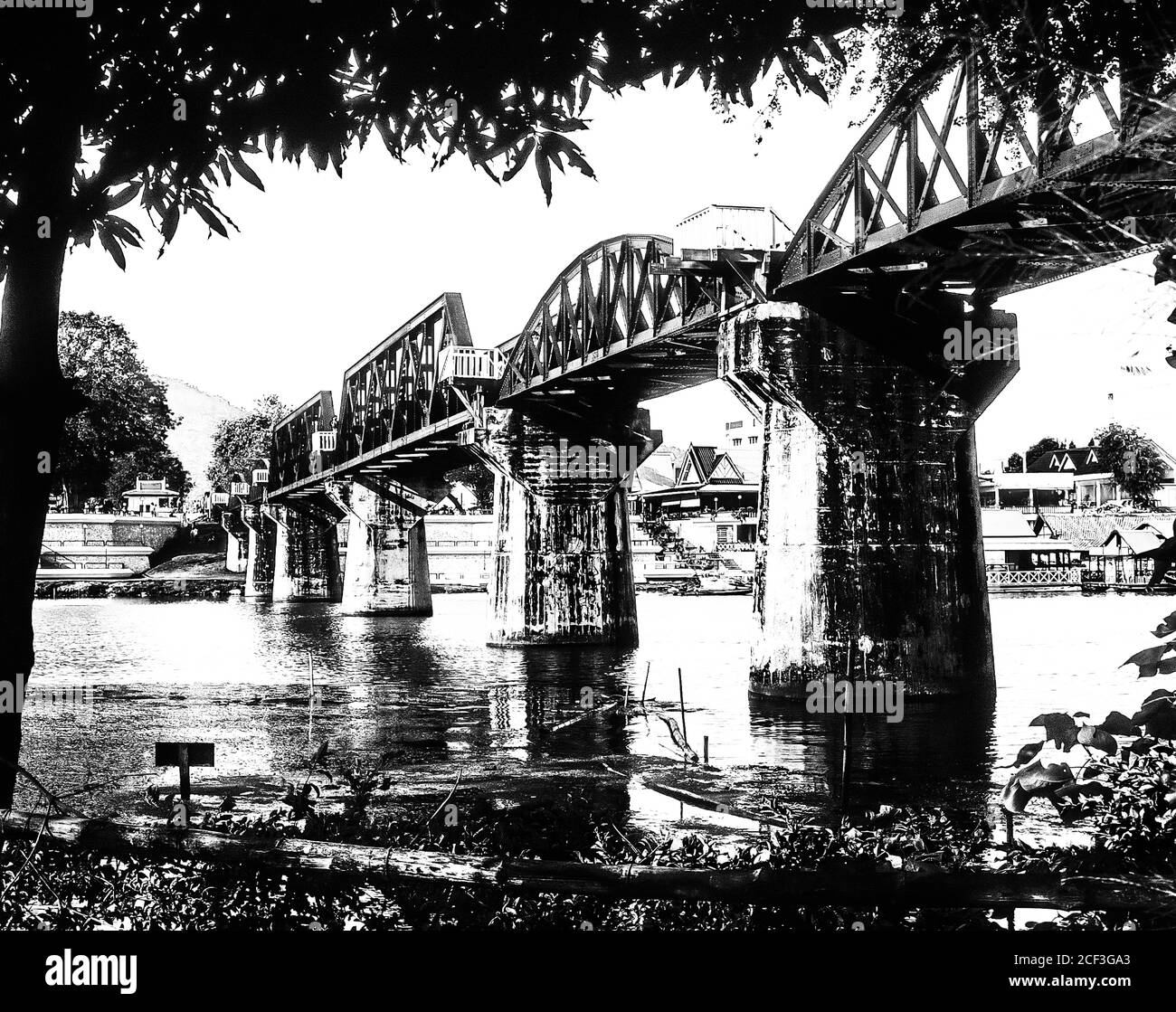Thailand, Kanchanaburi. This is the infamous Bridge on the River Kwai ...