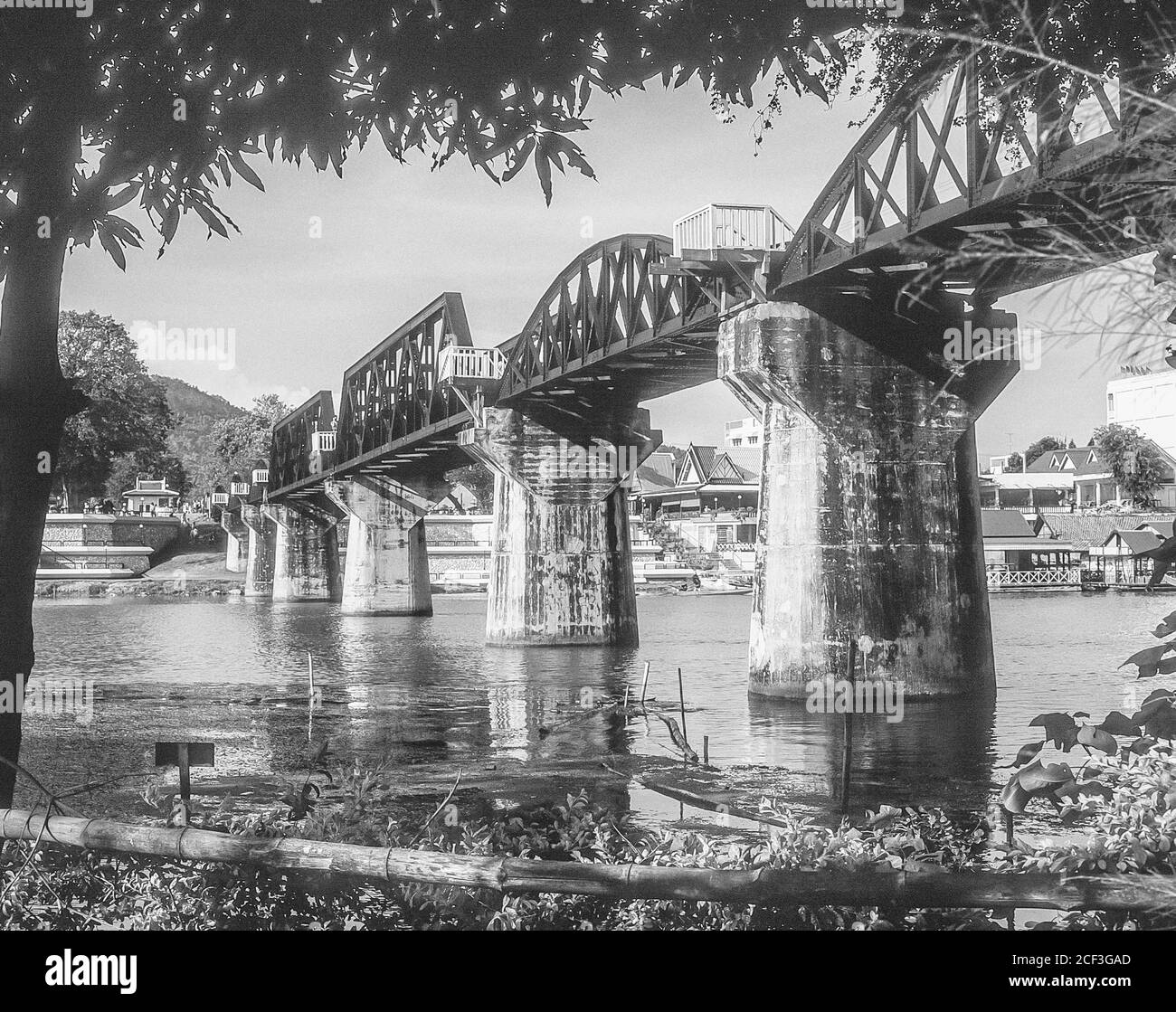 Thailand, Kanchanaburi. This is the infamous Bridge on the River Kwai ...