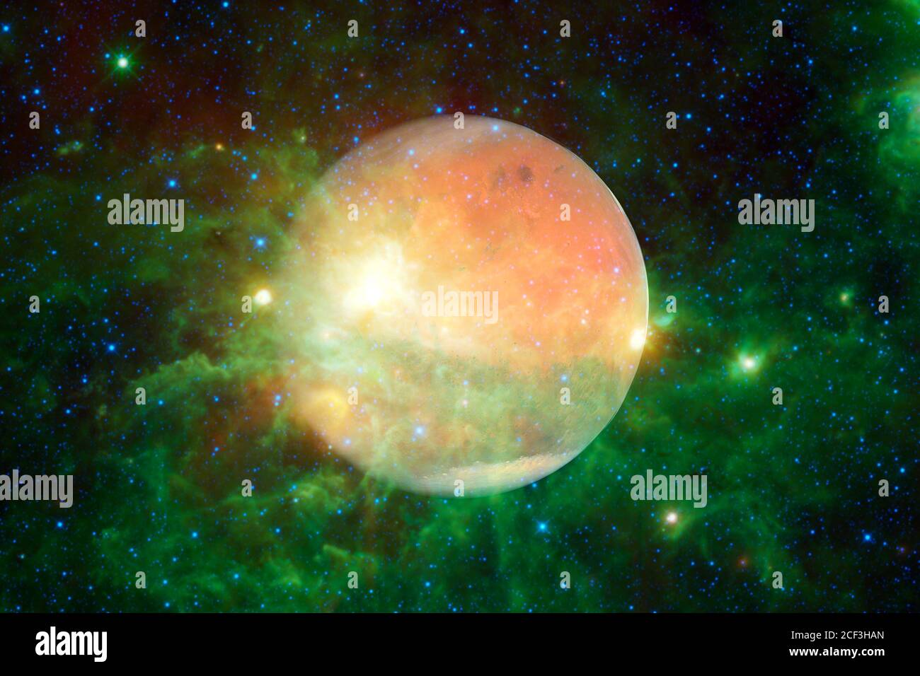 Planet Mars. Solar system. Cosmos art. Elements of this image furnished ...