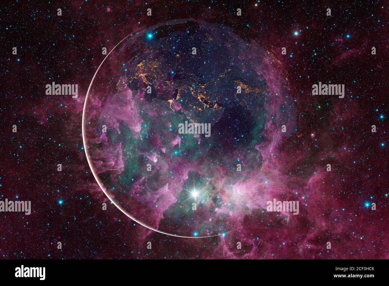 Planet Earth. Science fiction wallpaper. Elements of this image ...