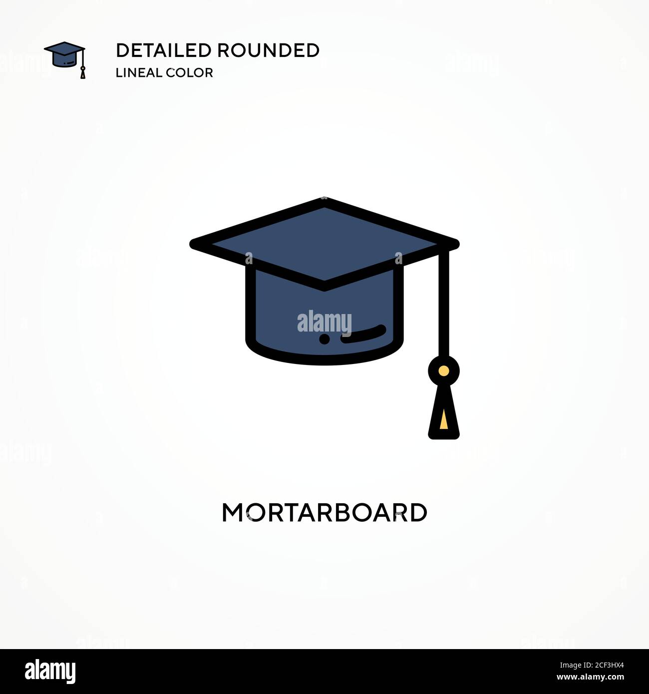 Mortarboard vector icon. Modern vector illustration concepts. Easy to ...