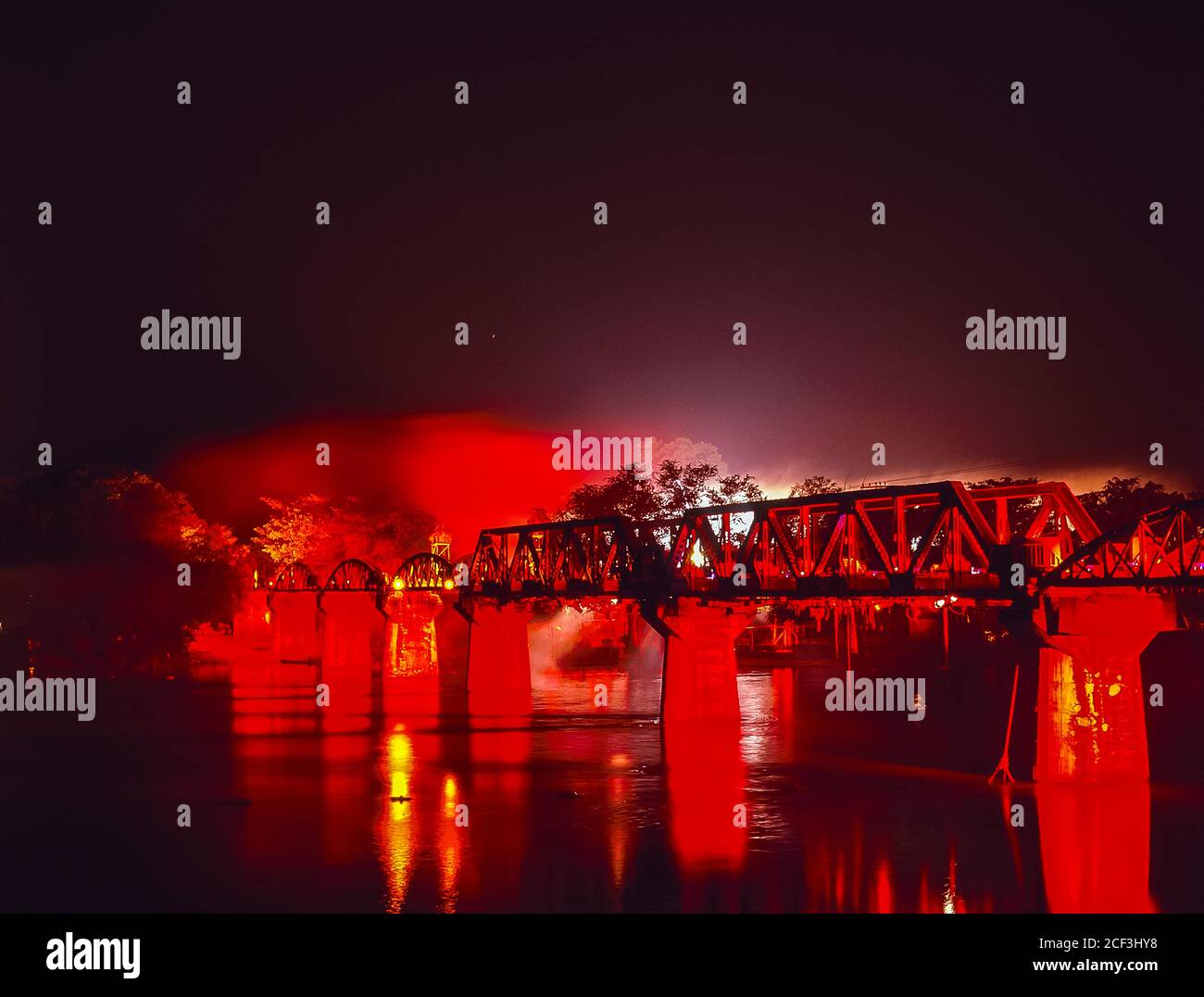 Thailand, Kanchanaburi.This is the infamous Bridge on the River Kwai ...