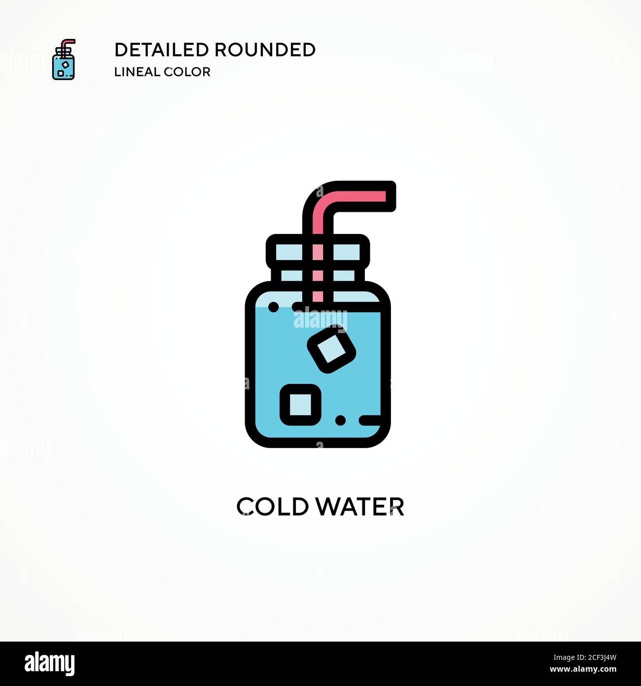 Cold water vector icon. Modern vector illustration concepts. Easy to ...