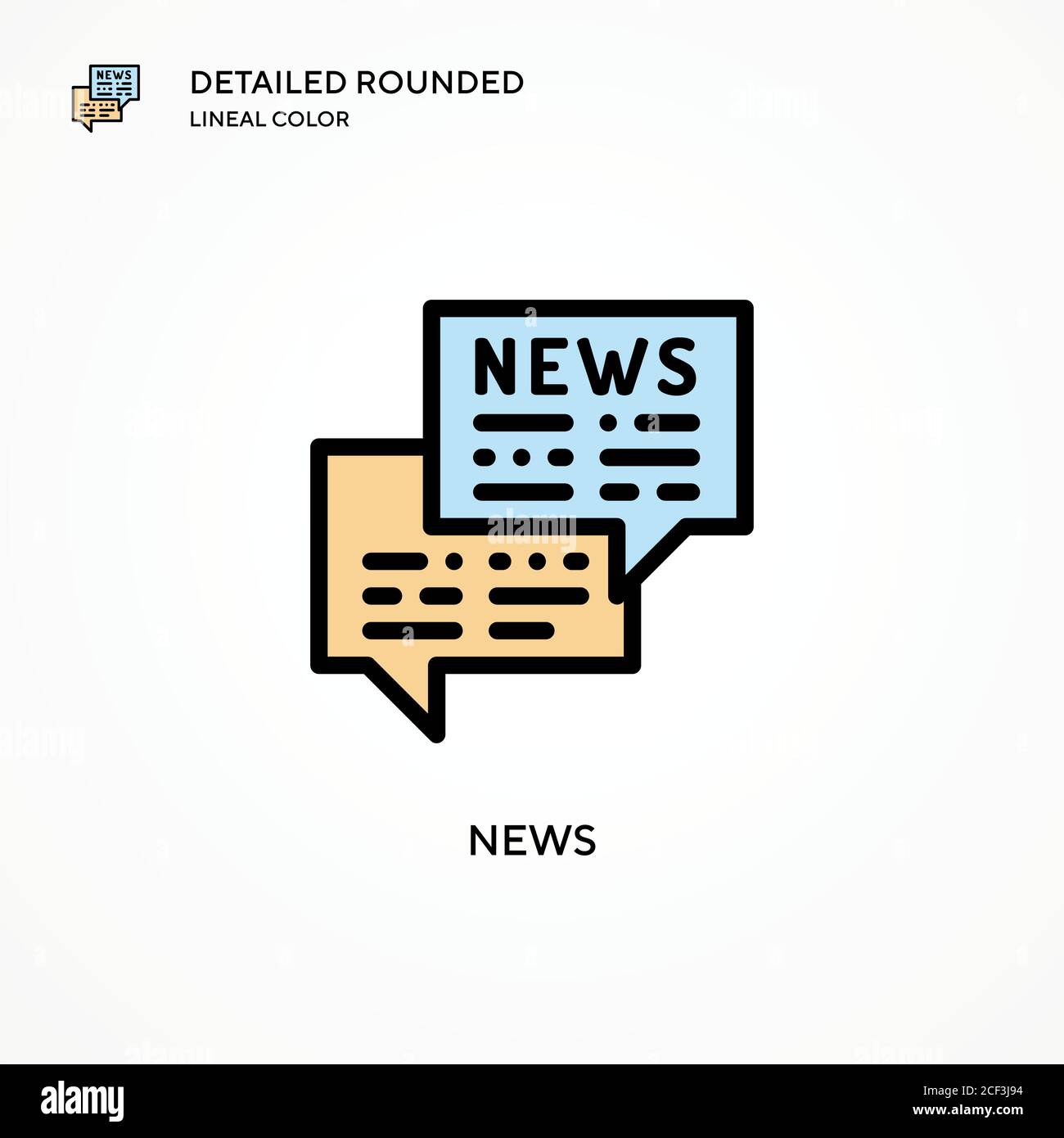 News vector icon. Modern vector illustration concepts. Easy to edit and ...
