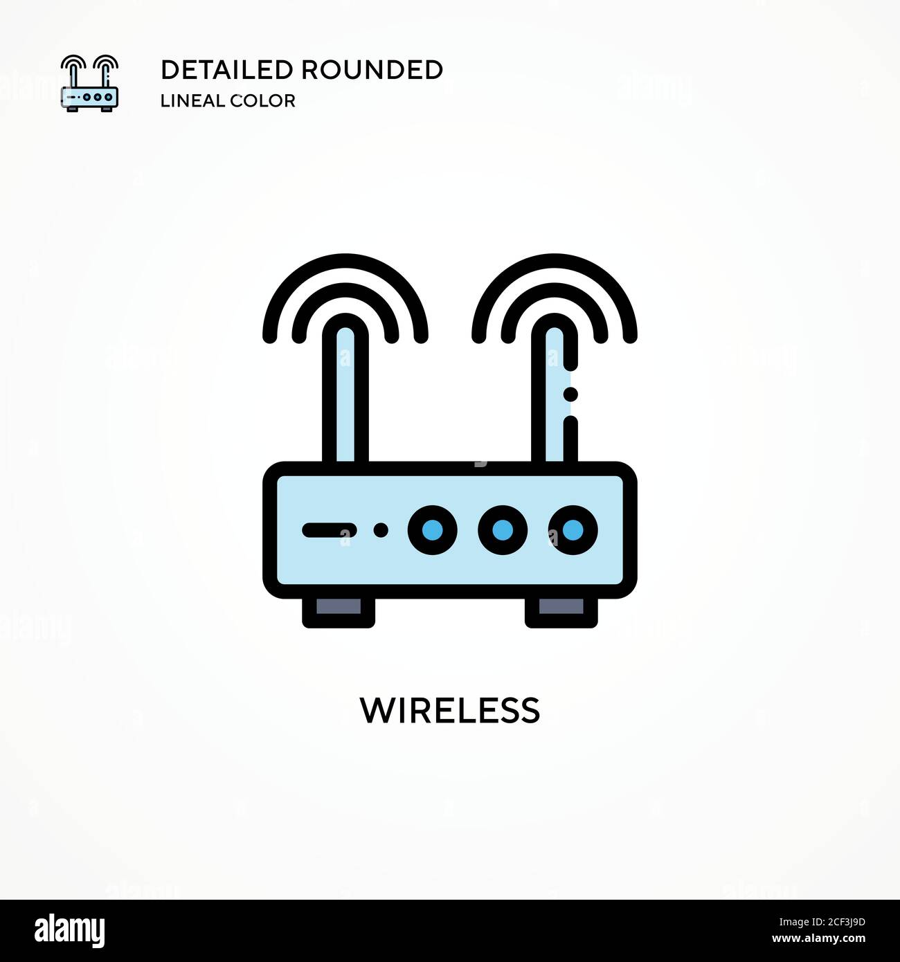 Wireless vector icon. Modern vector illustration concepts. Easy to edit ...