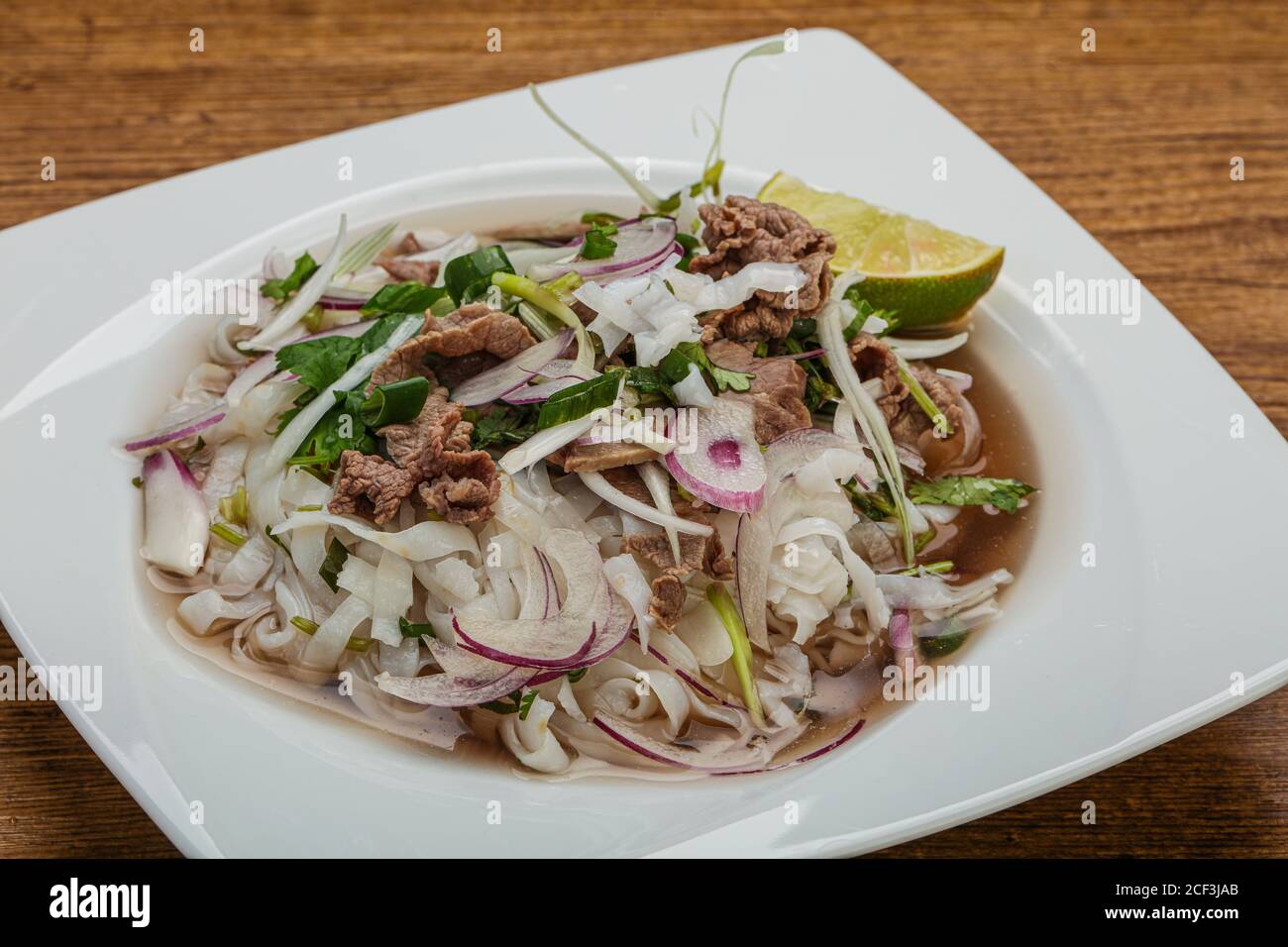 Vietnamese cuisine - beef Pho Bo soup Stock Photo - Alamy