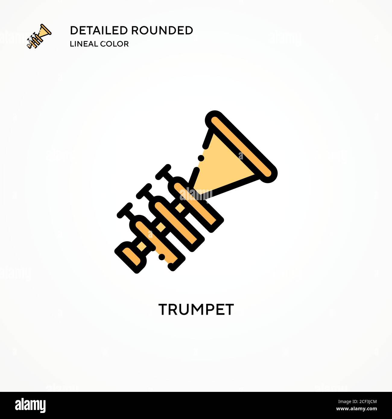 Fanfare trumpet Stock Vector Images - Alamy