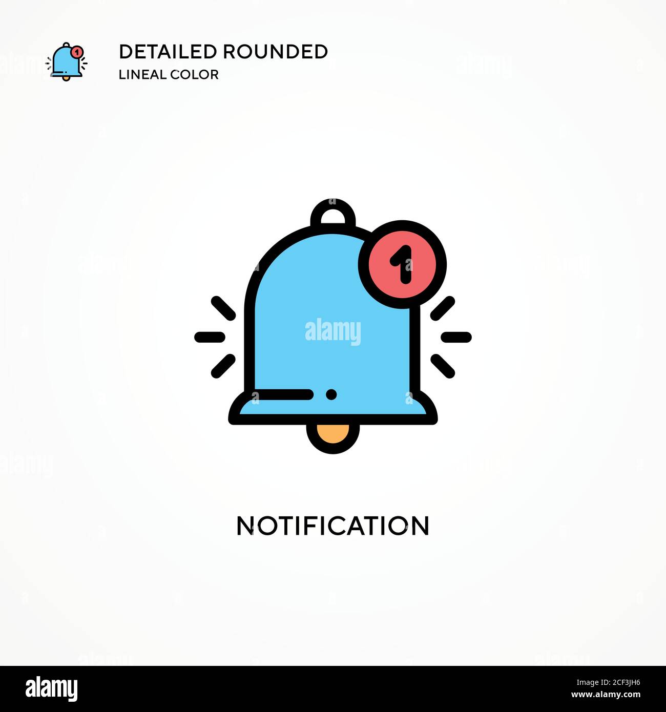 Notification vector icon. Modern vector illustration concepts. Easy to ...