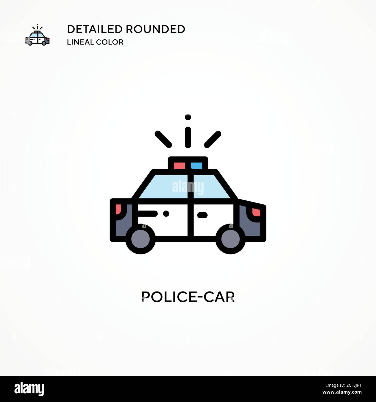 Black and white police cruiser Stock Vector Images - Alamy
