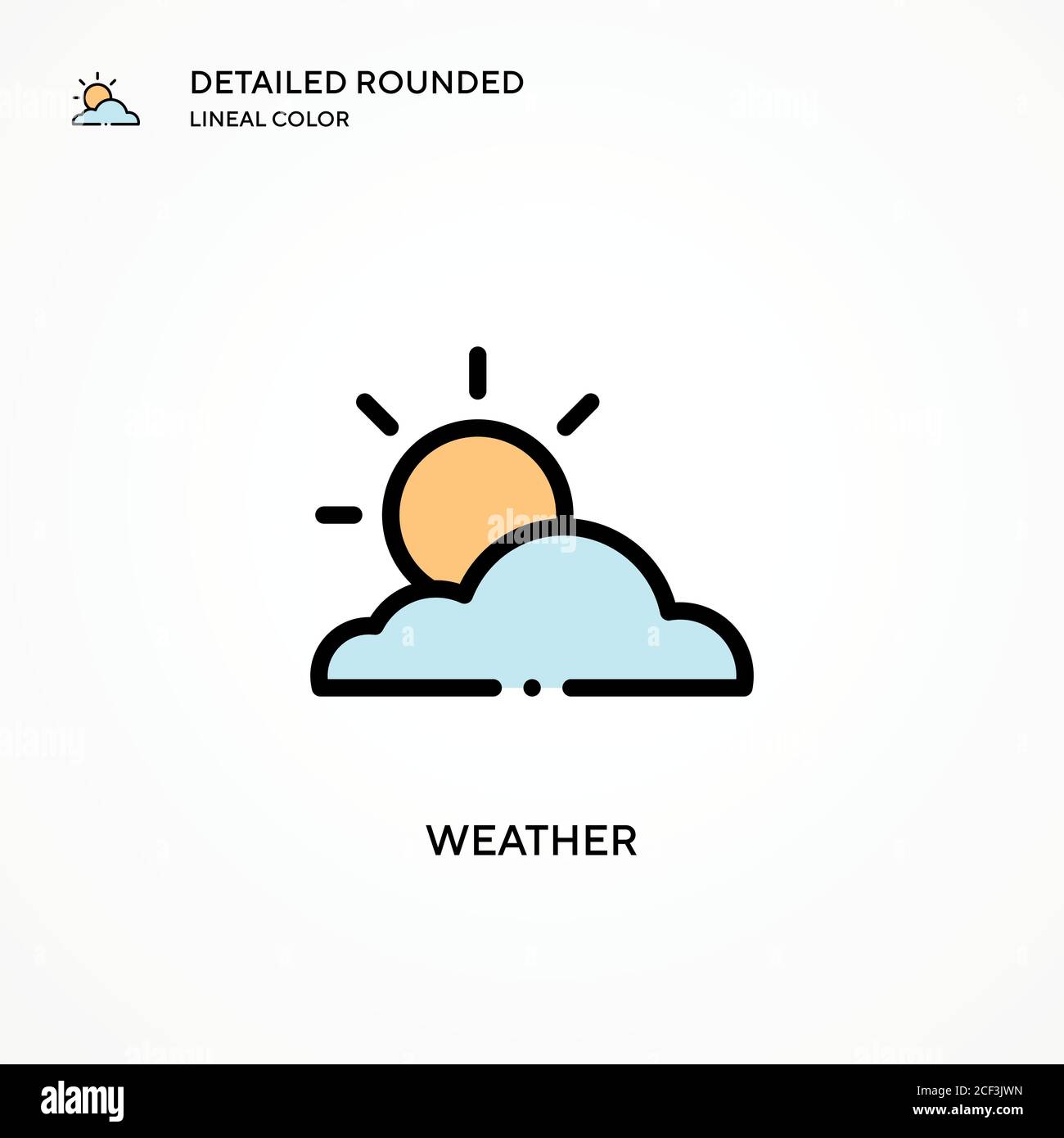 Weather vector icon. Modern vector illustration concepts. Easy to edit ...