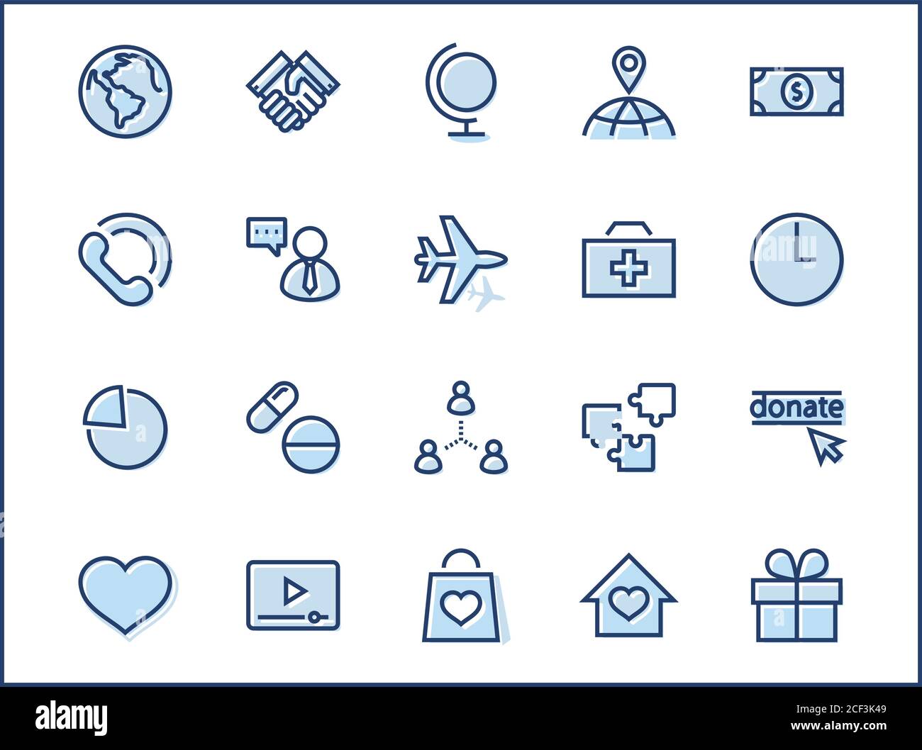 International Day for the Poor Vector Line Icons Set. Contains such ...
