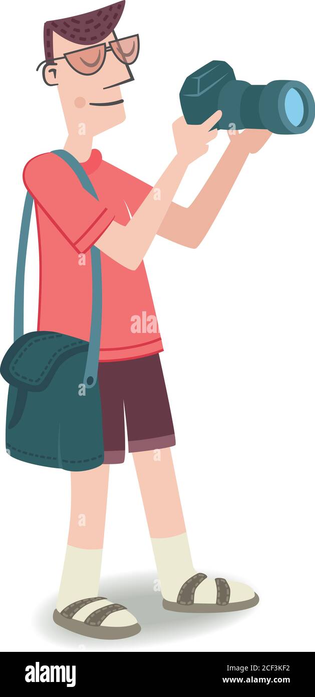 Tourist taking pictures Cut Out Stock Images & Pictures - Alamy