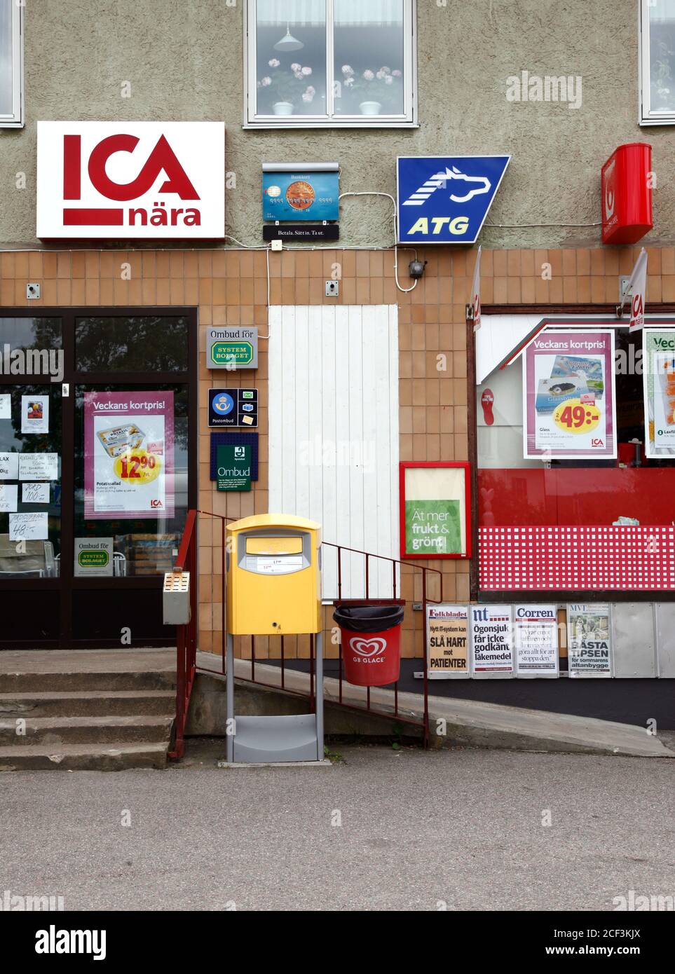 A small country store, ICA store. Photo Jeppe Gustafsson Stock Photo ...